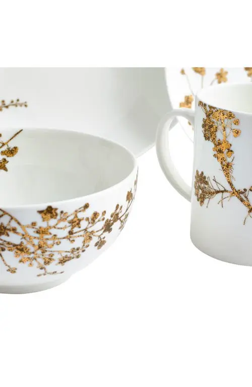 Vera Wang Jardin 4-piece Bone China Dinnerware Set