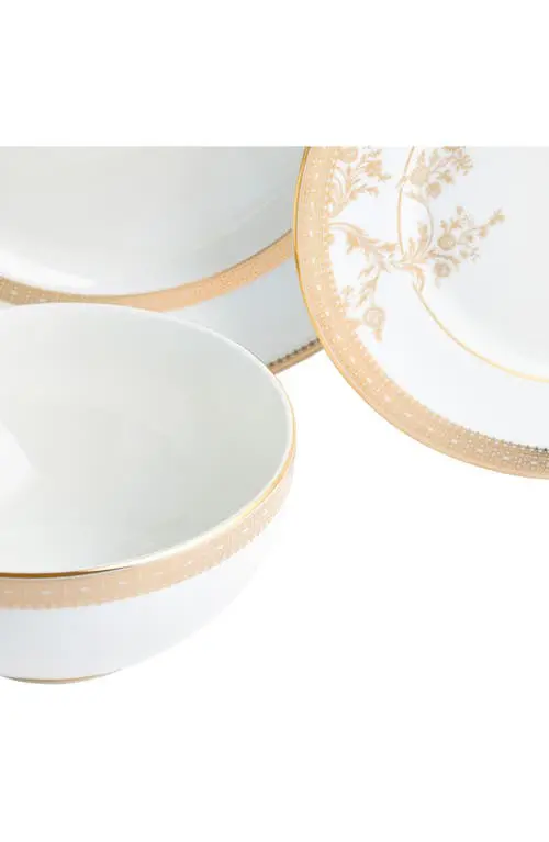 Vera Wang Lace Bone China 3-piece Dinnerware Set - Gold