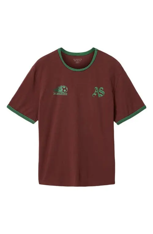 ALLSAINTS Partida Graphic T-shirt - Bronzed Red
