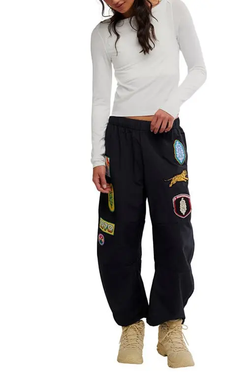 Free People Patched Game Day Relaxed Fit Pants