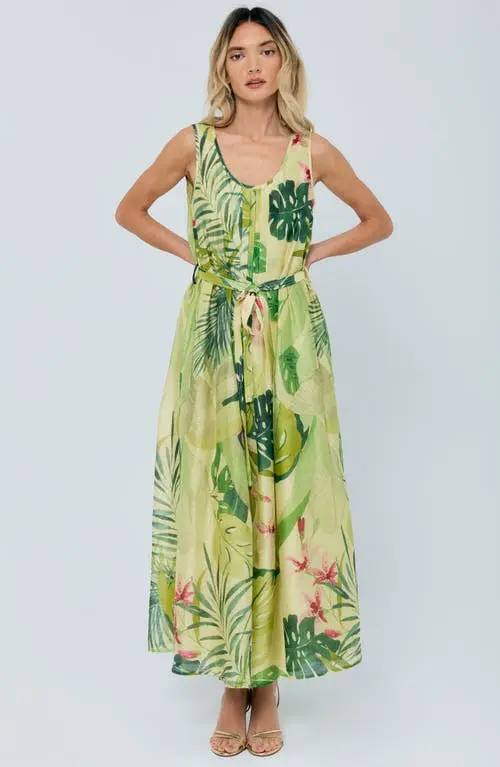 CIEBON Rowena Tie Waist Midi Dress