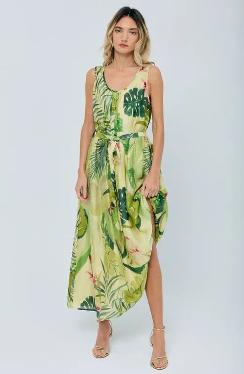 CIEBON Rowena Tie Waist Midi Dress
