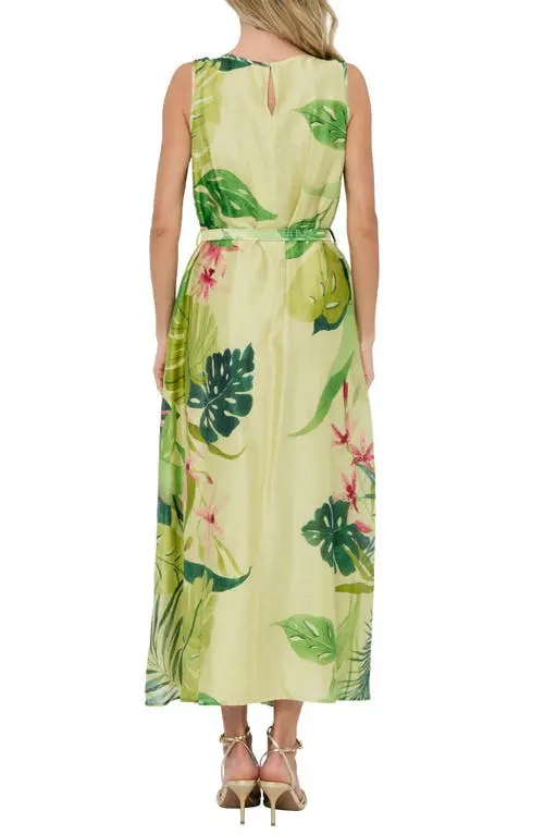 CIEBON Rowena Tie Waist Midi Dress
