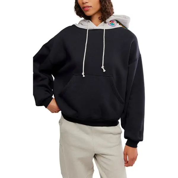 Free People Patch Hoodie