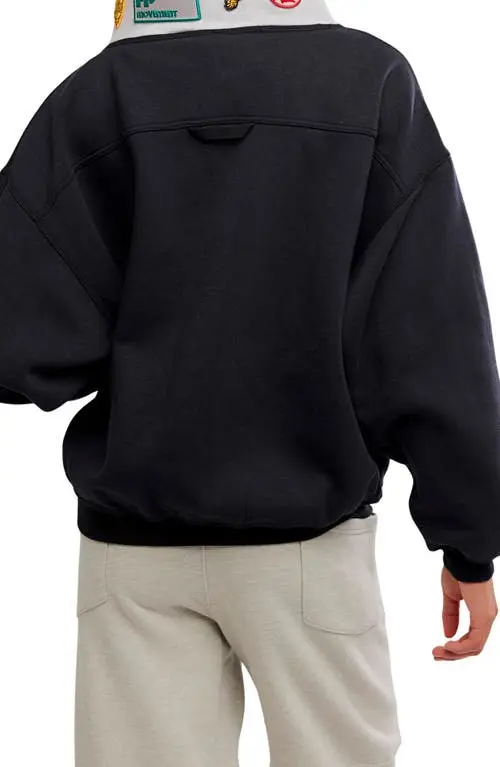 Free People Patch Hoodie