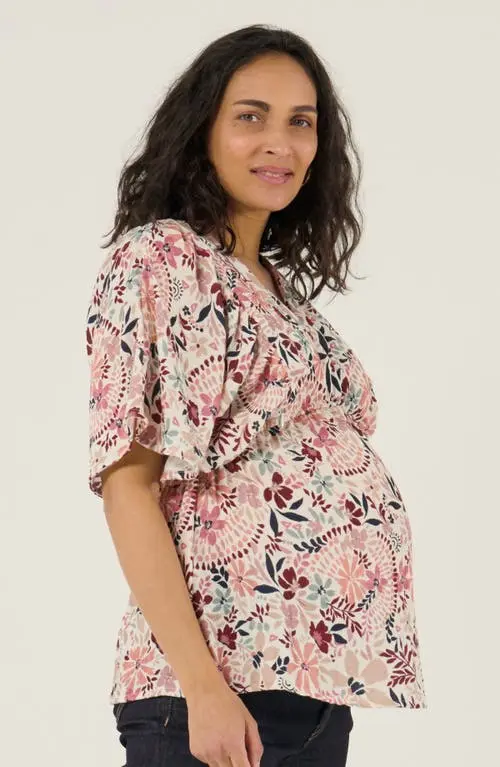 CACHE COEUR Bella Butterfly Sleeve Maternity & Nursing Blouse