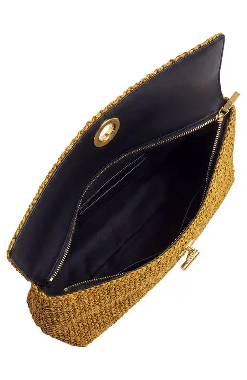 Veronica Beard Anchor Raffia Clutch