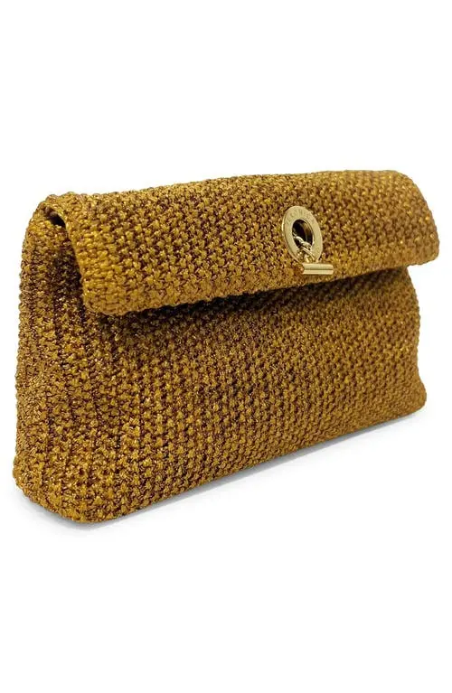 Veronica Beard Anchor Raffia Clutch