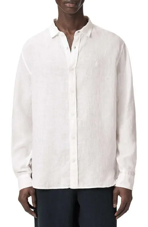 ALLSAINTS Loom Linen Button-up Shirt