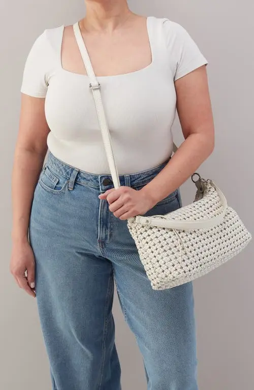 Hobo Woven Leather Shoulder Bag
