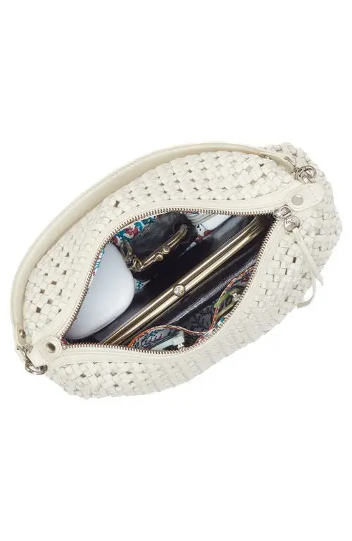 Hobo Woven Leather Shoulder Bag