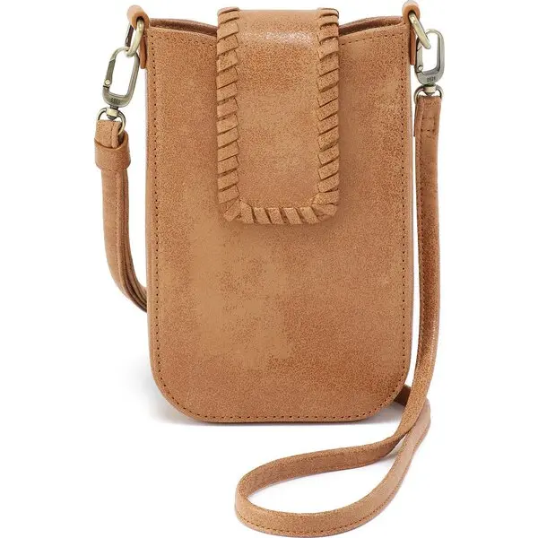 Hobo Expedition Leather Phone Crossbody Bag - Whiskey
