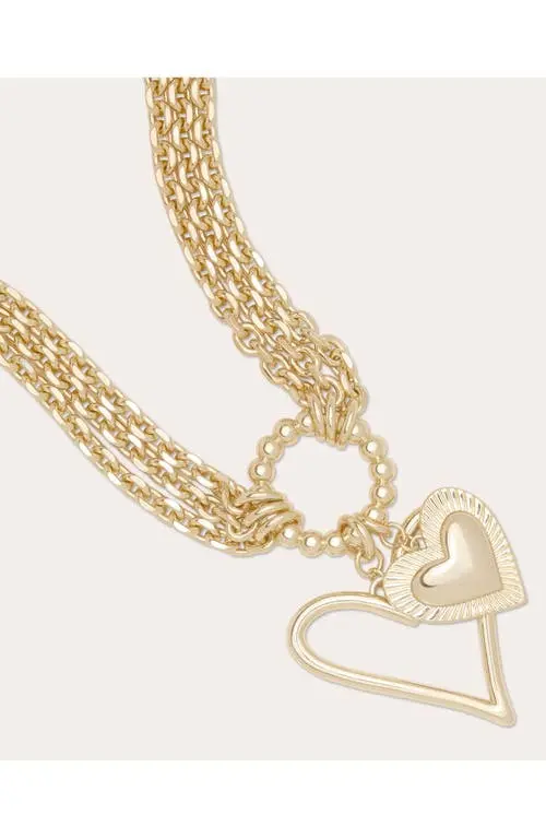 Ramy Brook Love Charm Multichain Pendant Necklace