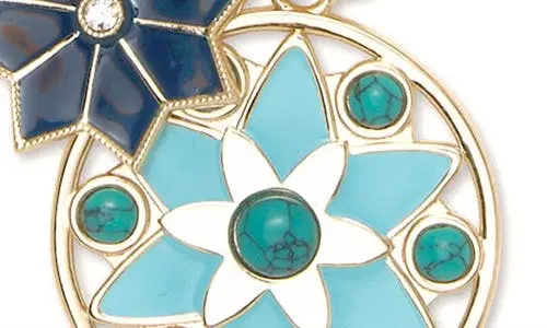 Ramy Brook Enamel Charms Pendant Necklace