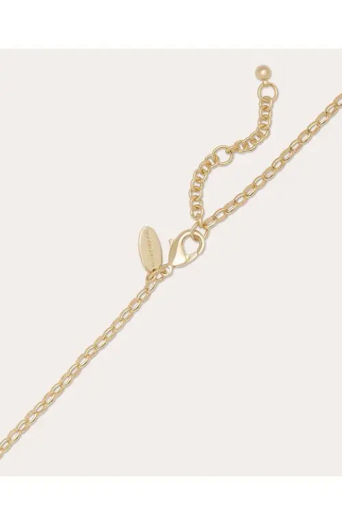 Ramy Brook Selena Charm Necklace With Cubic Zirconia And Pearls