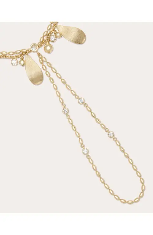 Ramy Brook Anya Hand Chain With Cubic Zirconia