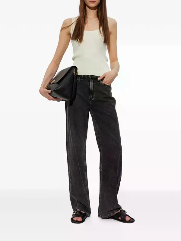 Rag & Bone Faded Effect Wide-leg Jeans