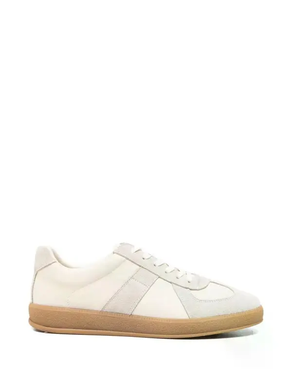 SERGIO MORETTI FIRENZE Panelled Leather Sneakers