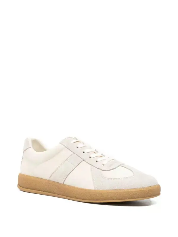 SERGIO MORETTI FIRENZE Panelled Leather Sneakers