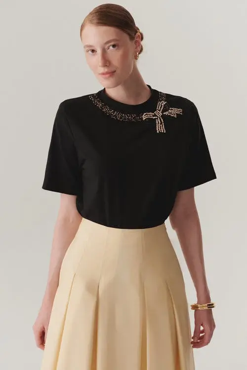 EXQUISE Leilani T-shirt - Black
