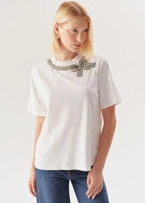 EXQUISE Leilani T-shirt - White