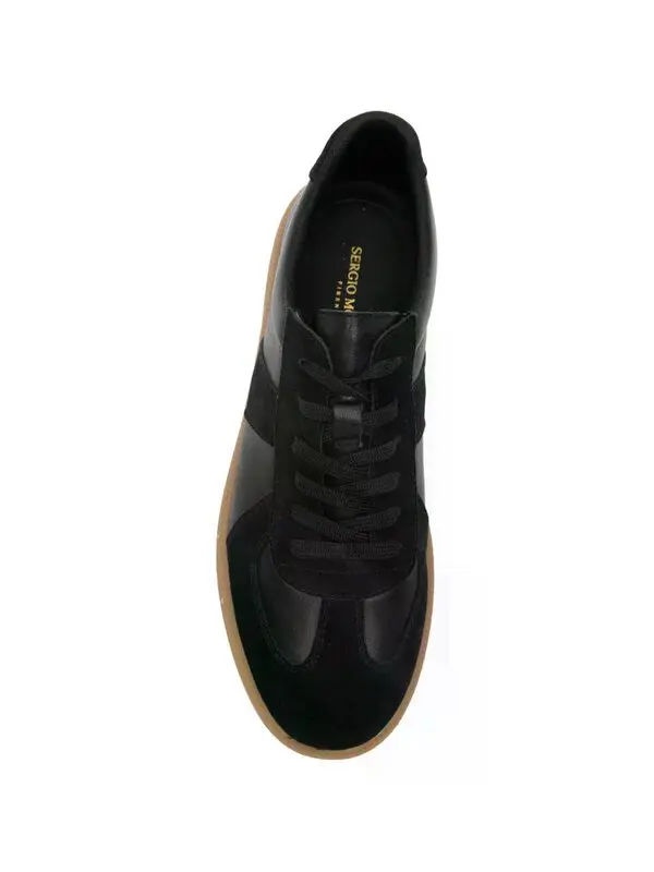 SERGIO MORETTI FIRENZE Panelled Leather Sneakers