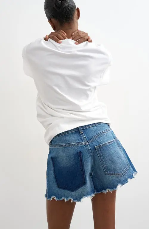 Topshop Distressed Denim Cutoff Shorts