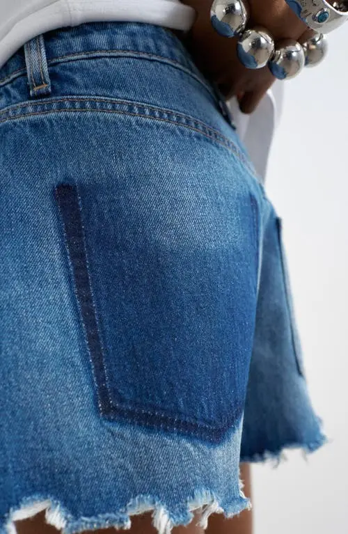 Topshop Distressed Denim Cutoff Shorts
