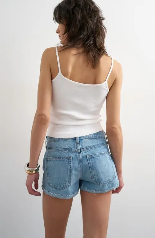 Topshop Ultramini Denim Shorts