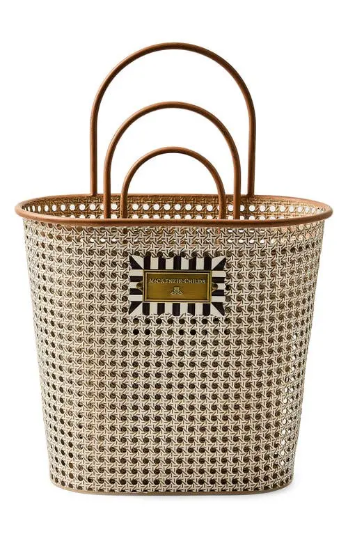 MACKENZIE-CHILDS Cane Set Of 3 Baskets