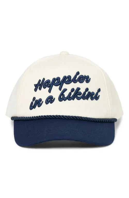 L*Space Cotton Baseball Cap With Embroidered Lettering