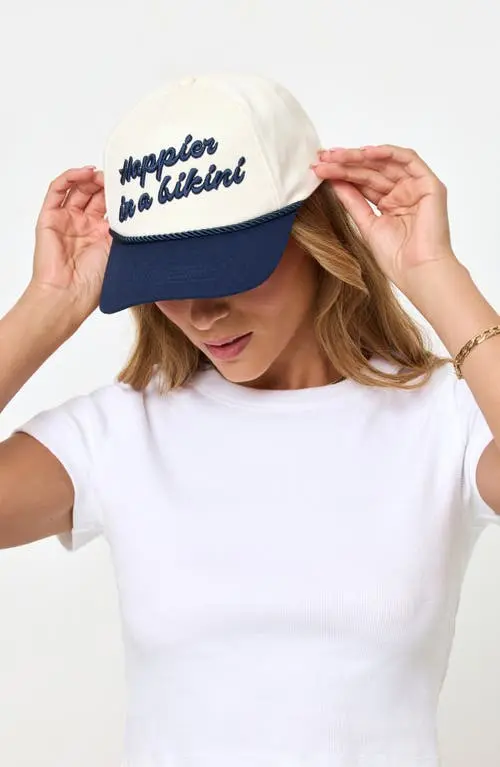 L*Space Cotton Baseball Cap With Embroidered Lettering