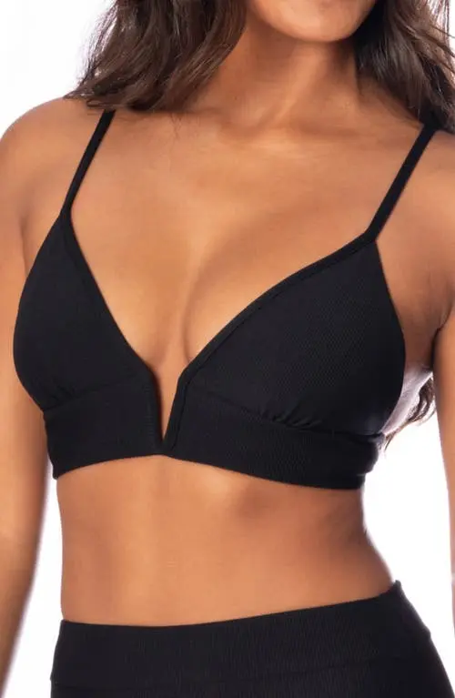 MAAJI Jade Parade Reversible Bikini Top - Black