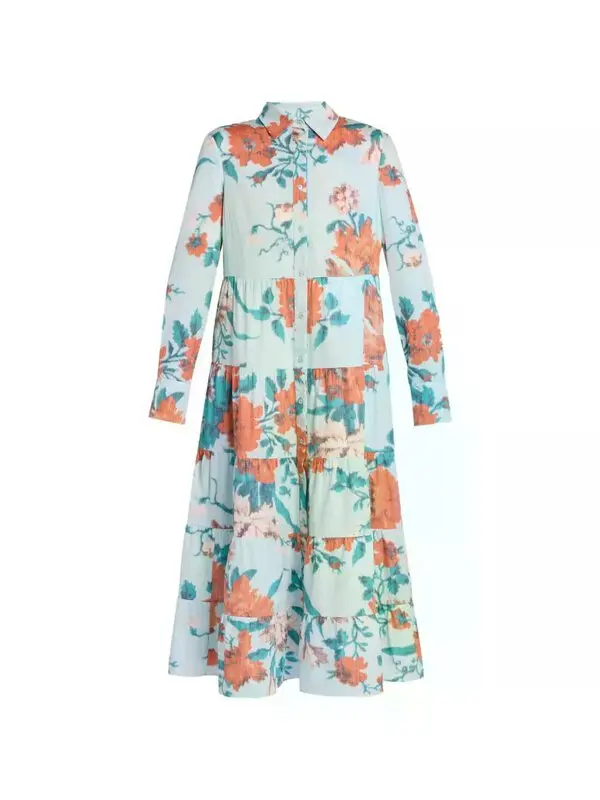 Erdem Floral-print Tiered Dress
