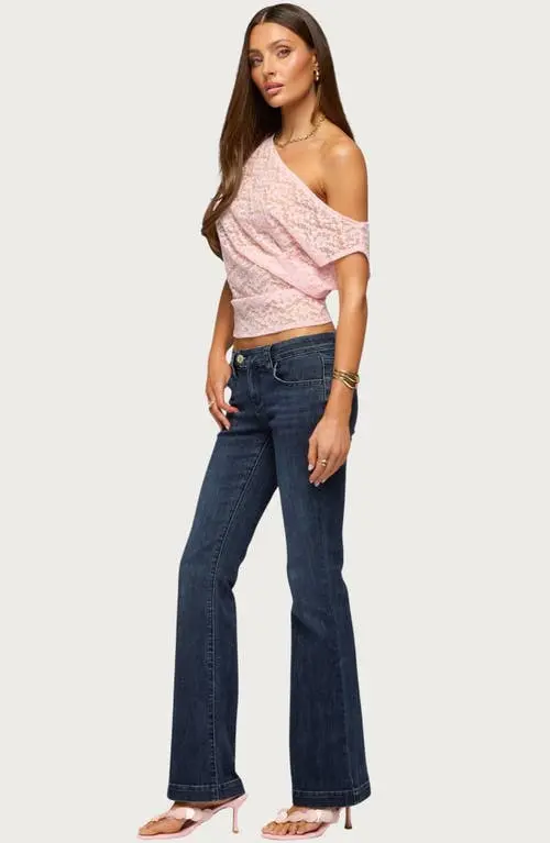 EDIKTED Off-the-shoulder Lace Top