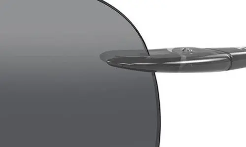 Maui Jim Sugar Beach Rimless Aviator Sunglasses - Grey