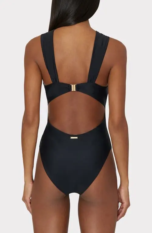 MILLY Betsy Draped One-piece Swimsuit