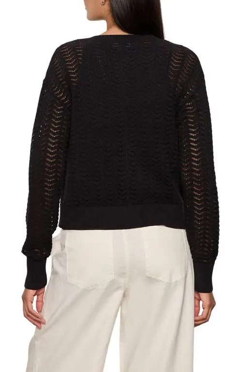 Sanctuary Pointelle Cardigan - Black