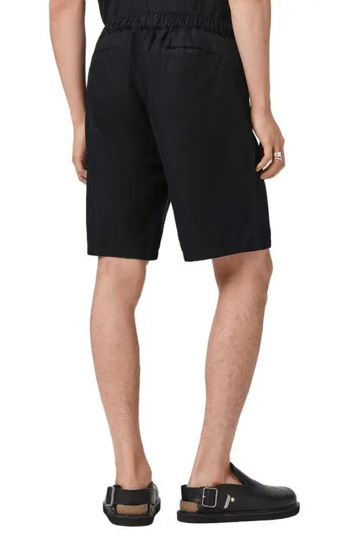ALLSAINTS Corbett Cotton Linen Blend Shorts