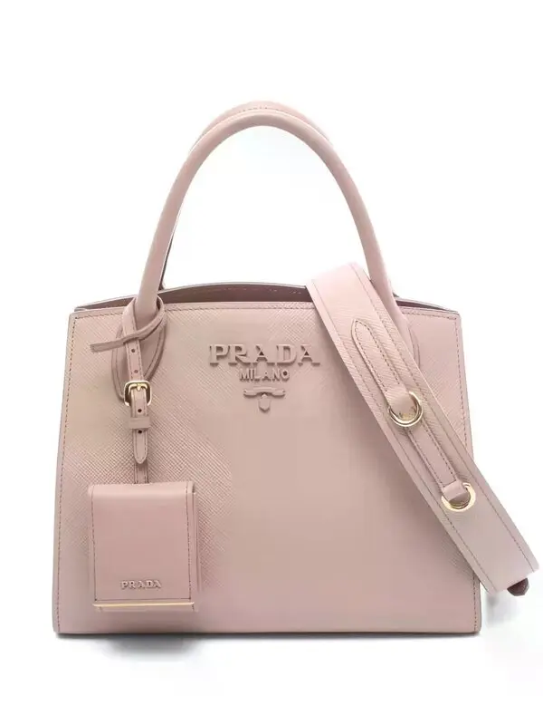 Prada Monochrome Saffiano Leather Handbag