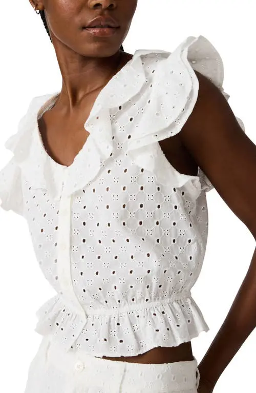 Steve Madden Mayra Cotton Eyelet Top
