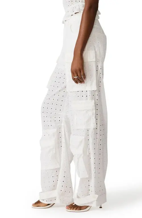 Steve Madden Cotton Eyelet Cargo Pants