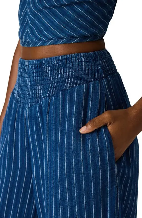 Steve Madden Tillie Stripe Cotton & Linen Balloon Pants
