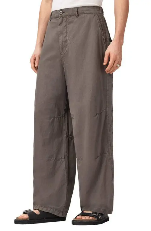 ALLSAINTS Echo Wide Leg Trousers - Gull Grey
