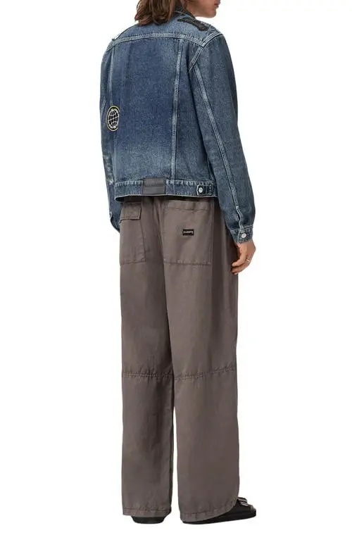 ALLSAINTS Echo Wide Leg Trousers - Gull Grey