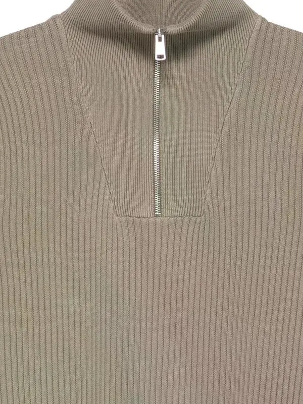 Marc O'polo Ribbed Half-zip Sweater