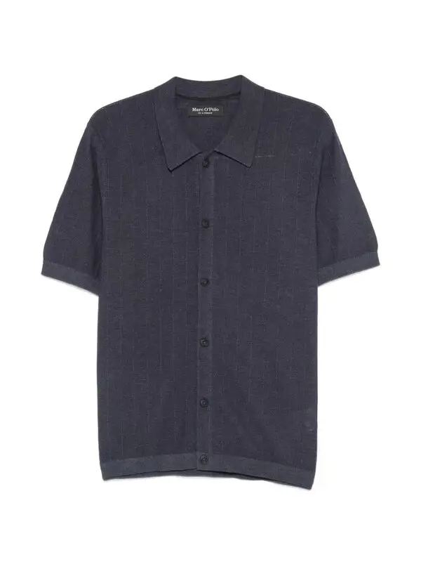Marc O'polo Vertical-stripe Short-sleeve Shirt