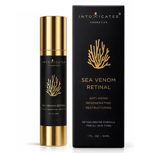 INTOXICATED COSMETICS Sea Venom Retinal | 1fl.oz/30ml | Anti-aging Time Released Retinaldehyde | Regenerating Sensamone P5 | Restructuring