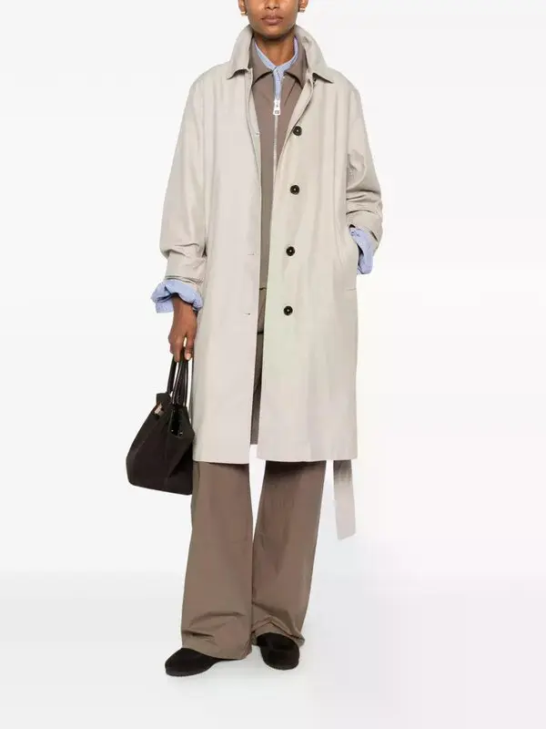 Marc O'polo Single-breasted Belted Coat - Neutrals