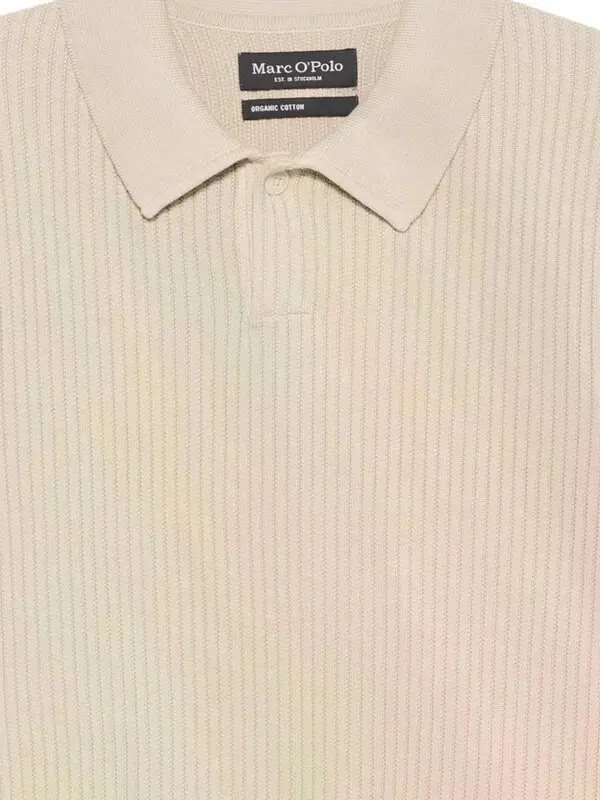 Marc O'polo Ribbed-knit Polo Shirt
